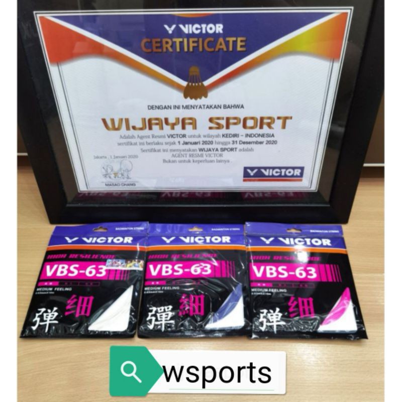 Jual Senar Badminton Victor VBS 63 VBS63 Original | Shopee Indonesia
