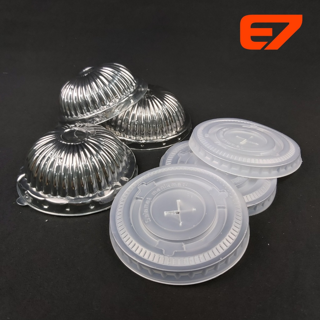 Jual Tutup Gelas Plastik Cembung dan Datar Lid Cup Bubble Dome-Flat ...