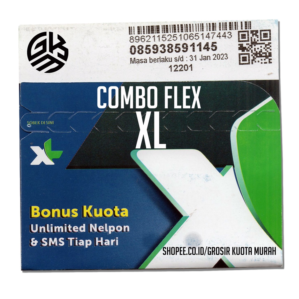 Jual PERDANA XL COMBO FLEX XL 30Hari Tinggal pakai (+Xtra Unlimited ...