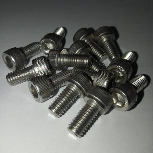 Jual Baut L M6 X 12 (1.2cm) stainless 304 THE A2-70 | Shopee Indonesia