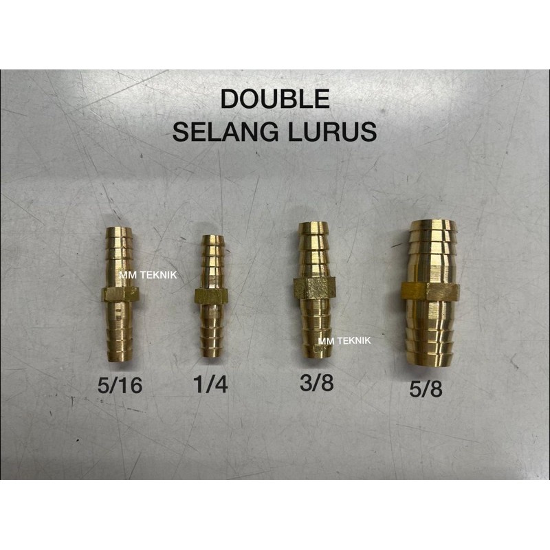 Jual DOUBLE SELANG LURUS KUNINGAN SEMUA UKURAN SAMBUNGAN LURUS | Shopee ...