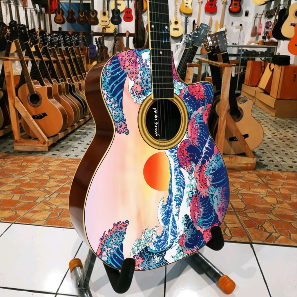 Jual Sticker Aesthetic Sticker GITAR Stiker Lucu // AESTHETIC CASE ...