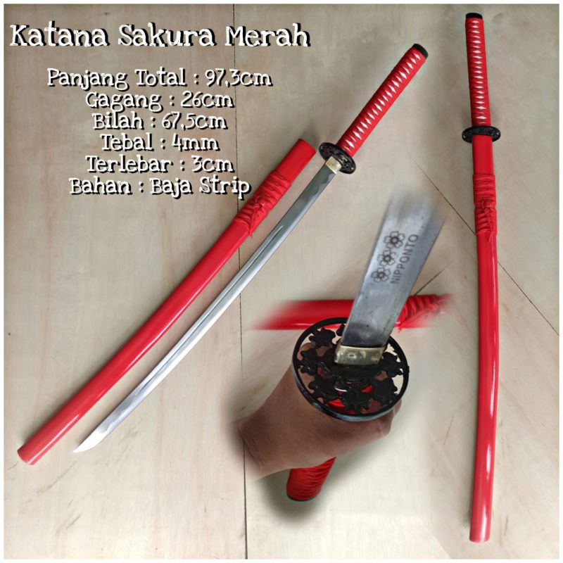 Jual SAKURA MERAH POLOSAN | Shopee Indonesia