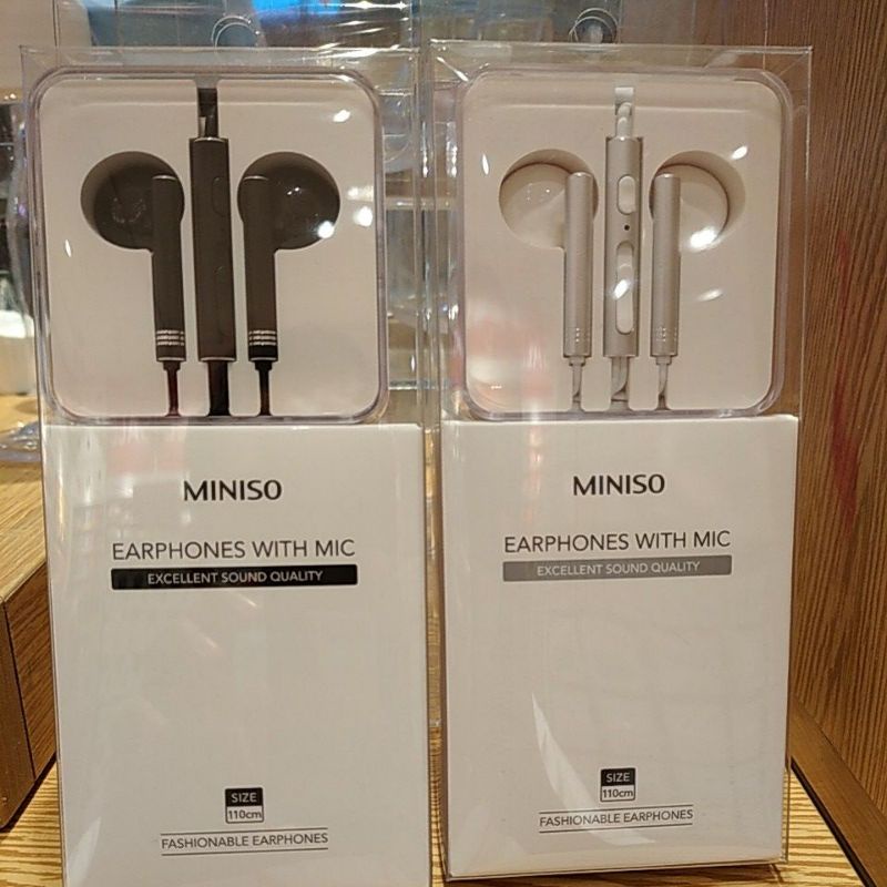 Jual earphones with mic miniso | Shopee Indonesia