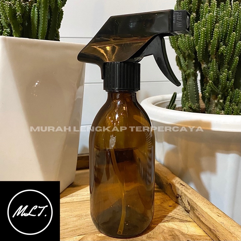 Jual BOTOL SPRAY KISPRAY 200ML KACA AMBER COKLAT /BOTOL KACA COKLAT ...