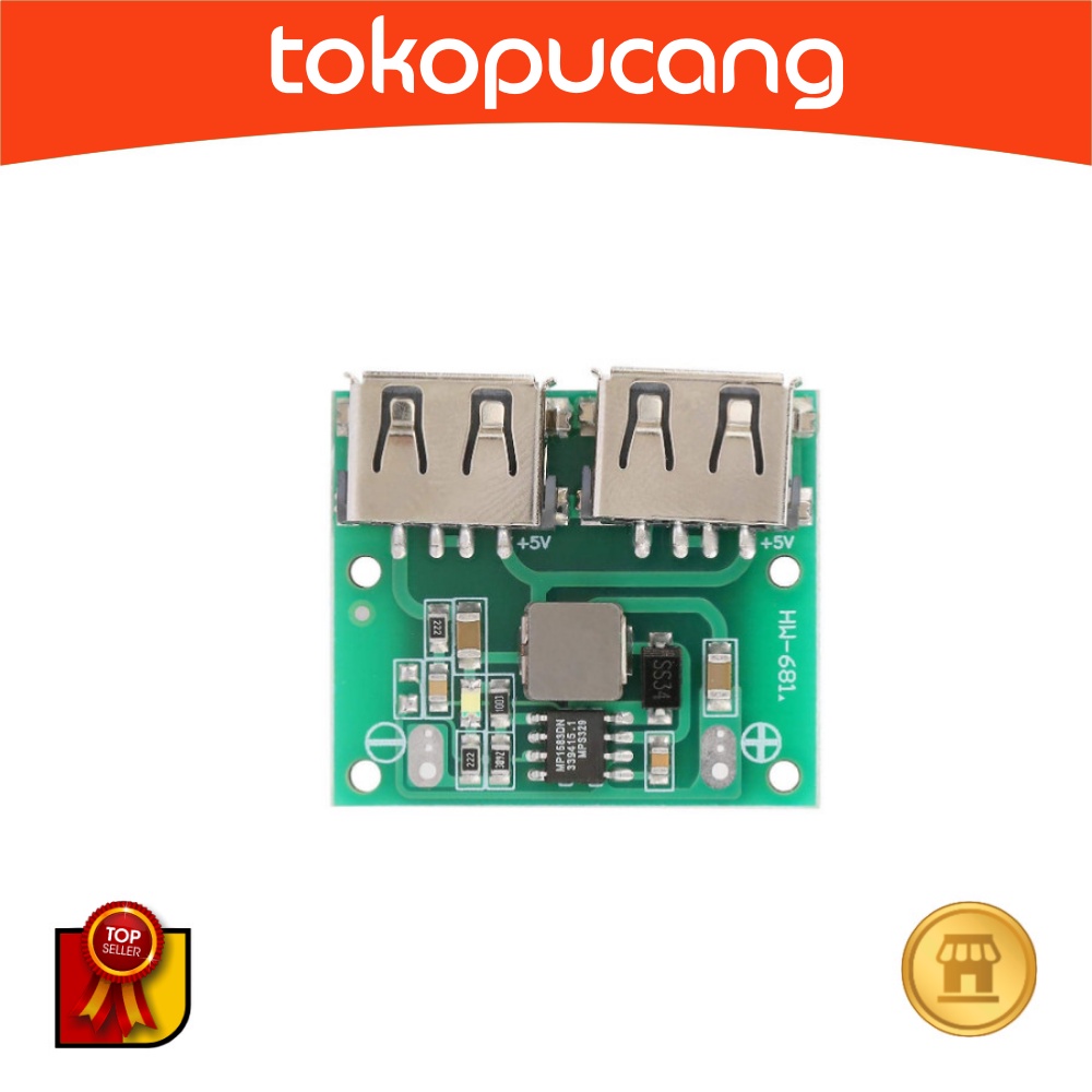 Jual DC to DC 6-24V to 5.2V 3A Double 2 USB Charger Module Buck Step ...