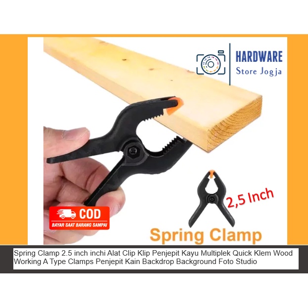 Jual Spring Clamp 2.5 inch inchi Alat Clip Klip Penjepit Kayu Multiplek ...