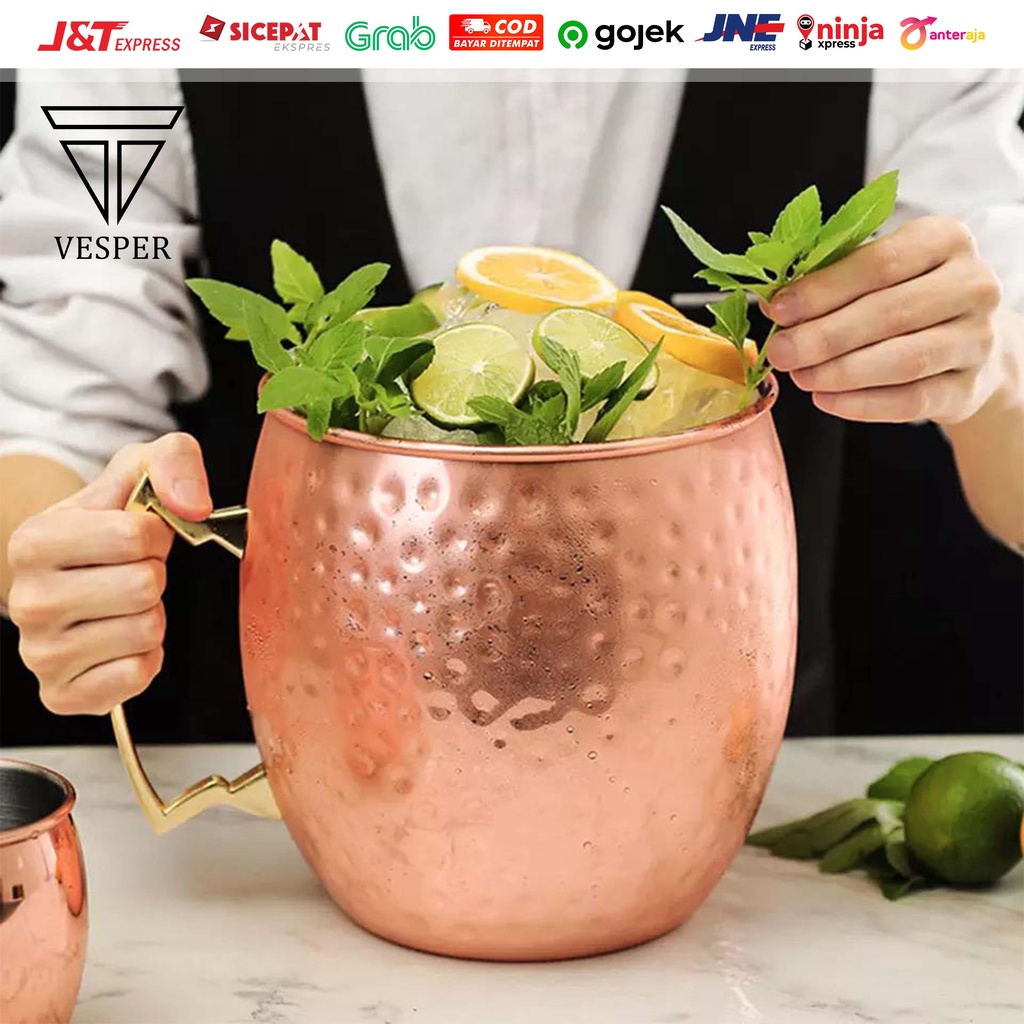 Jual moscow mule mug copper giant 5liter / gelas totol tembaga ...