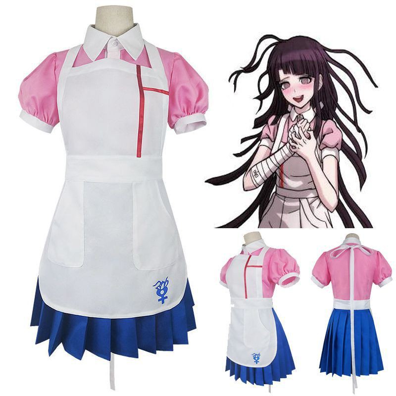 Jual [AsahiCos] Mikan Tsumiki Cosplay Costume Danganronpa | Shopee ...