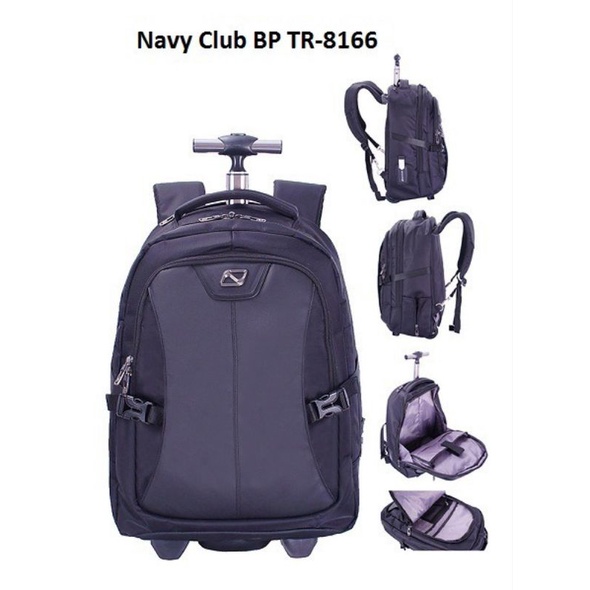Jual Tas Trolly Ransel Laptop Tas Import Backpack Trolley Navy Club ...