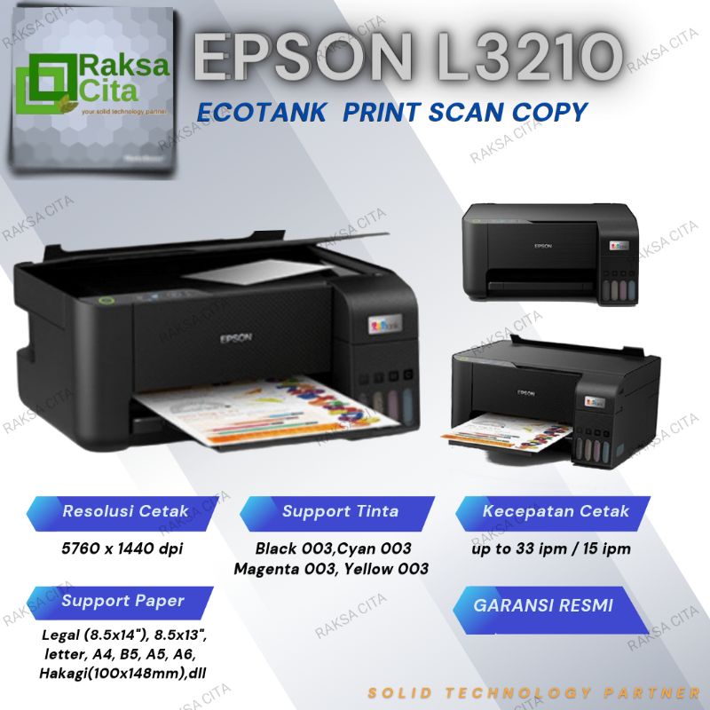 Jual PRINTER EPSON L-3210 ALL IN ONE (PRINT/SCAN/COPY) | Shopee Indonesia