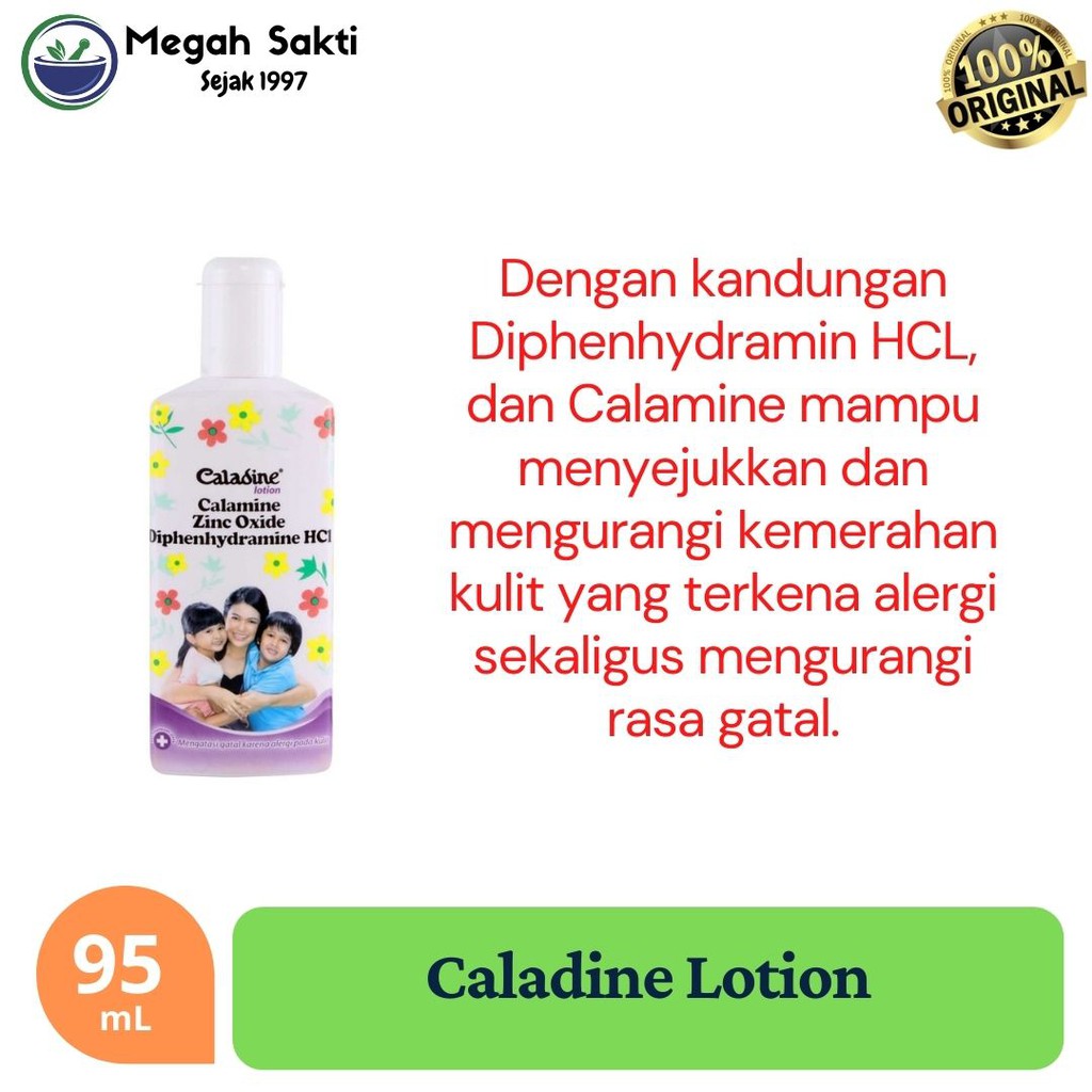 Jual Megah Sakti - Caladine Lotion Anti Biang Keringat 95 mL | Bedak Cair Pereda Gatal | Shopee ...