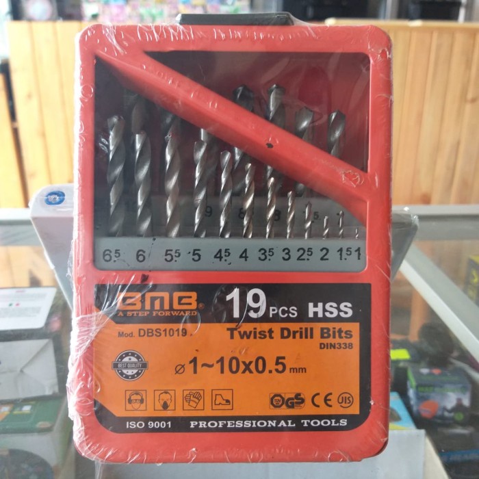 Jual SET MATA BOR BESI - merk BMB DBS1019 Mata Bor Besi Set 19 Pcs 1-10 ... Jual SET MATA BOR BESI - merk BMB DBS1019 Mata Bor Besi Set 19 Pcs 1-10 ...