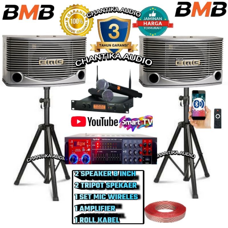 Jual Paket Sound system Bmb Cs 255 N ORIGINAL Speaker Karaoke 8 Inch ...