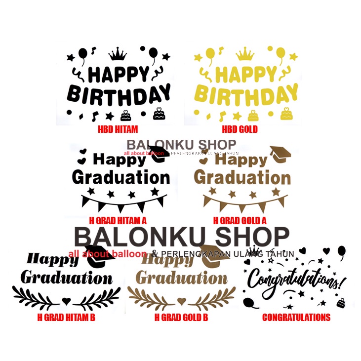 Jual Stiker Balon / Stiker Balon Pvc / Stiker Balon Foil | Shopee Indonesia