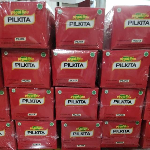 Jual Pilkita obat pegal linu 1 box isi 50 strip @ 2 tablet | Shopee ...