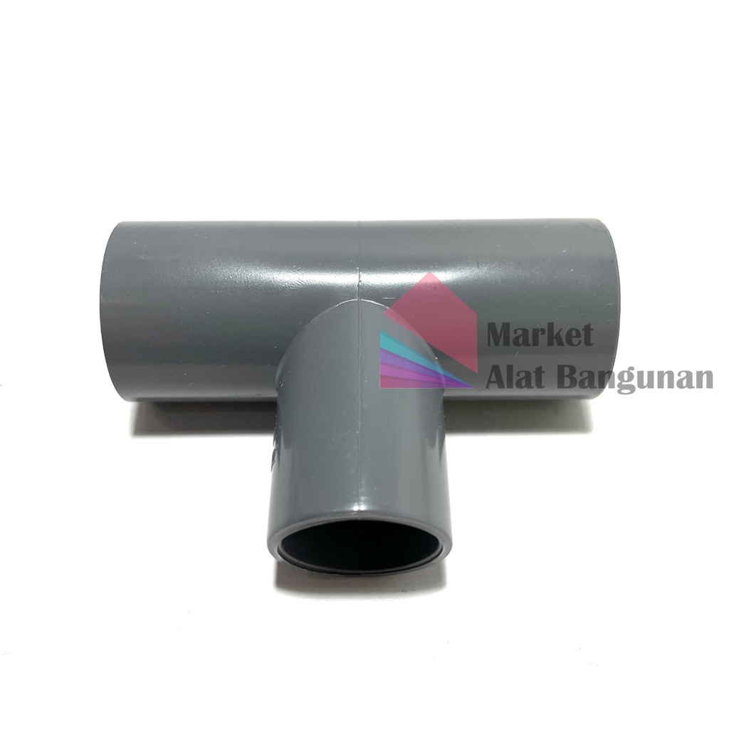 Jual Tee 3/4" x 1/2" PVC Merk JAYA / Sambungan T Pipa Paralon 3/4 x 1/2 Inci / Soket T 3/4 x 1/2 ...