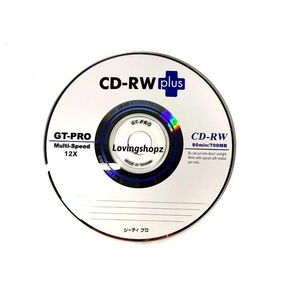 Jual CD-RW GT-PRO Plus / GT PRO CD RW Plus Kosong Blank | Shopee Indonesia