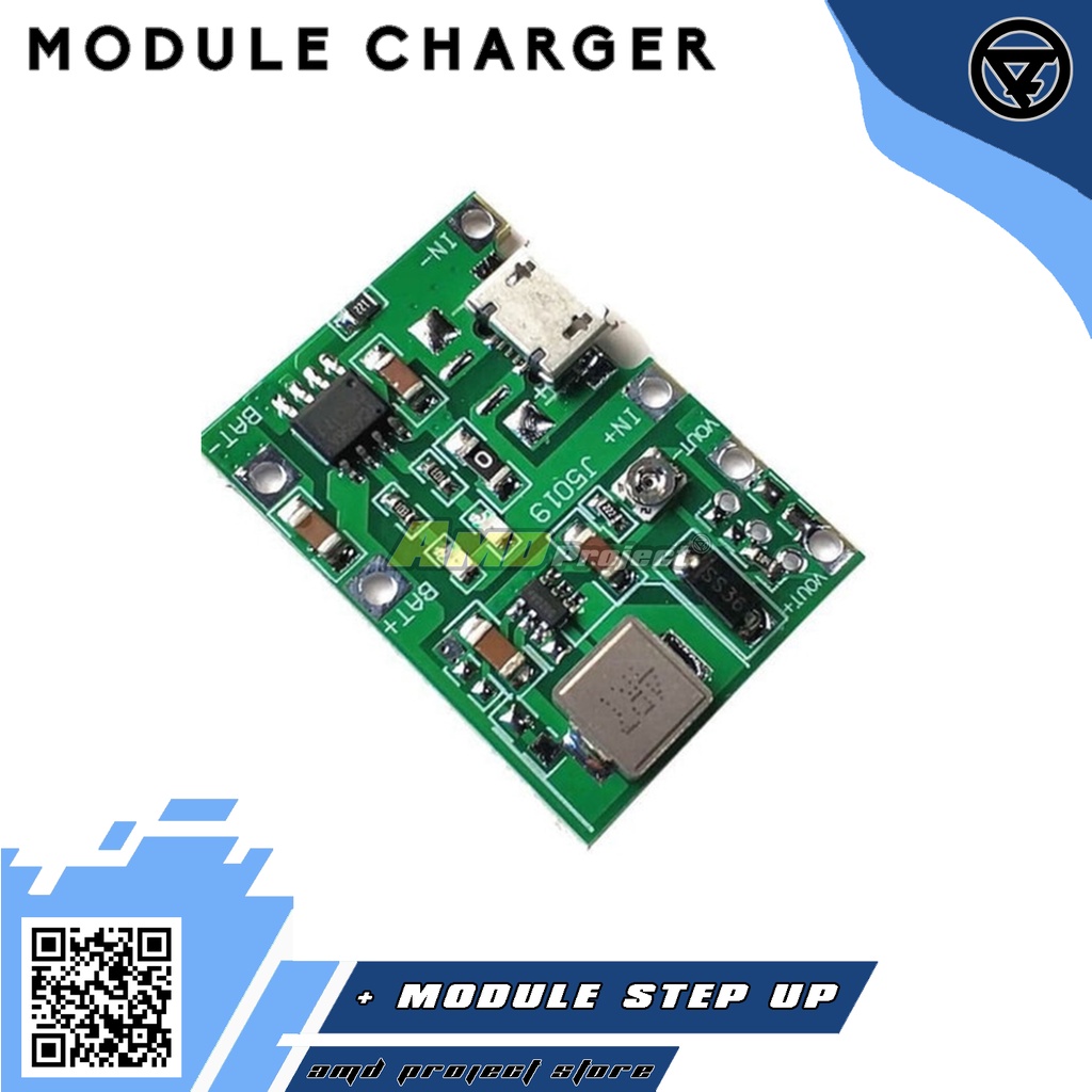 Jual Module Charger 18650 TP4056 + Modul Step Up Boost 3.7v 5v 9v 12v 2A | Shopee Indonesia