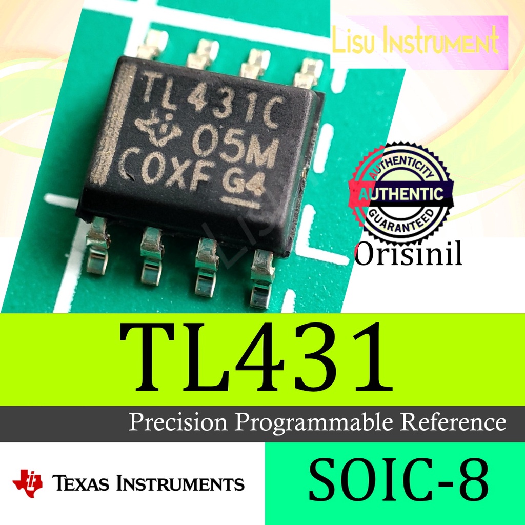 Jual TL431C TL431 Precision Programmable Reference SOIC-8 Texas Instrument Original | Shopee ...