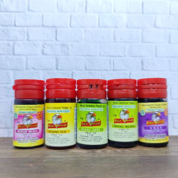 Jual Pewarna Raja Burung 15ml Hijau Apel / Hijau Muda / Kuning Tua ...