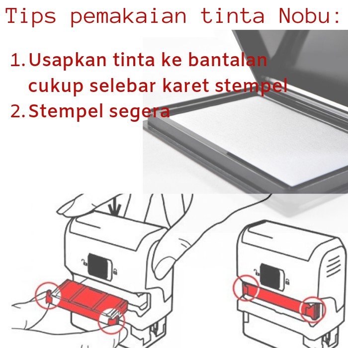 Jual Promo Nobu Ink - Tinta Stempel Permanen | Plastik | Besi - 100 ml ...