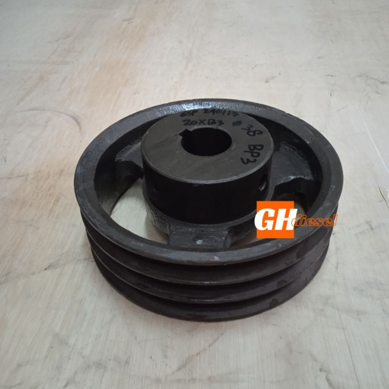 Jual pulley pully puli jalur cor B3 x 20 cm / 8 inch as 38 mm | Shopee ...