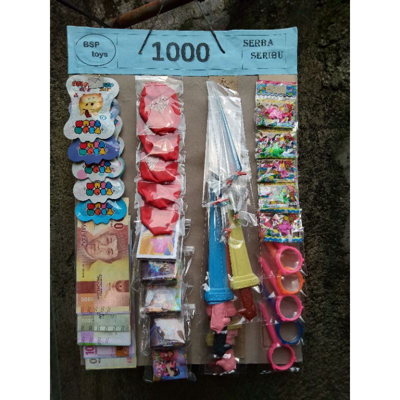 Jual Paket Usaha mainan 1000 an || Serba seribu isi 40 pcs | Shopee ...