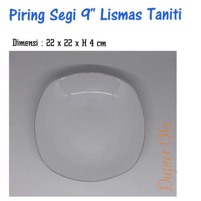 Jual Piring Makan Segi 9" Lismas (6 pcs) / Piring Keramik | Shopee ...