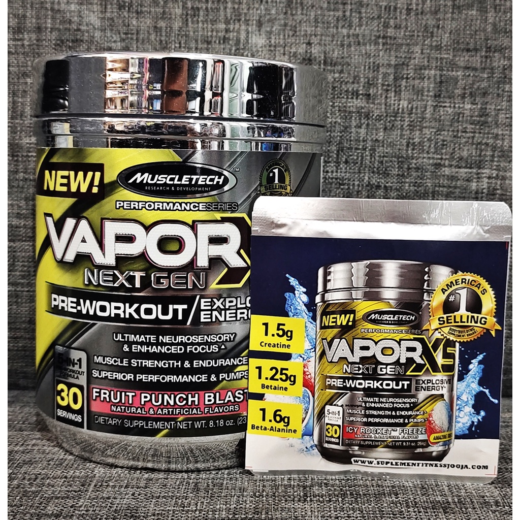 Jual MUSCLETECH Next Gen VaporX5 Preworkout 1 Serving Sachet | Shopee ...