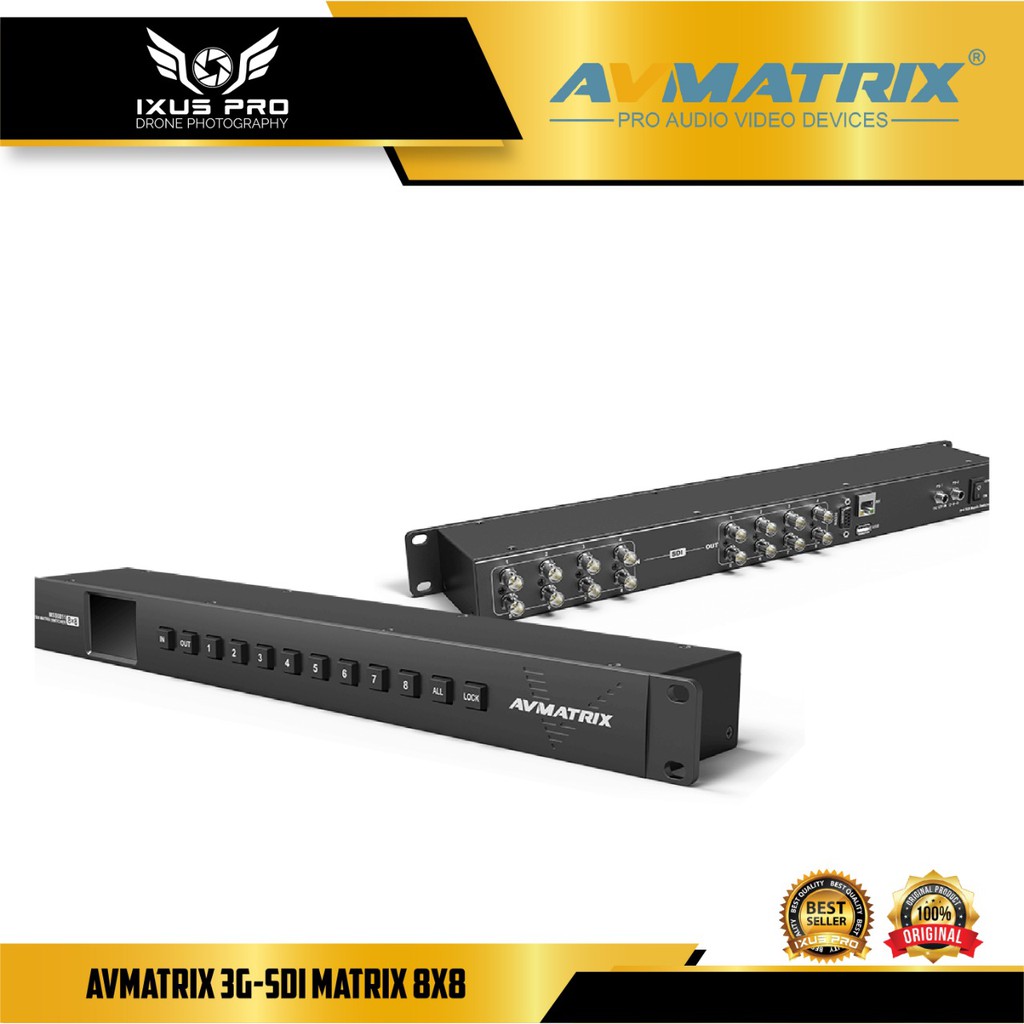 Jual AVMATRIX 3G-SDI Matrix 8x8 - 8 SDI In 8 SDI Out Routing Duplicate ...