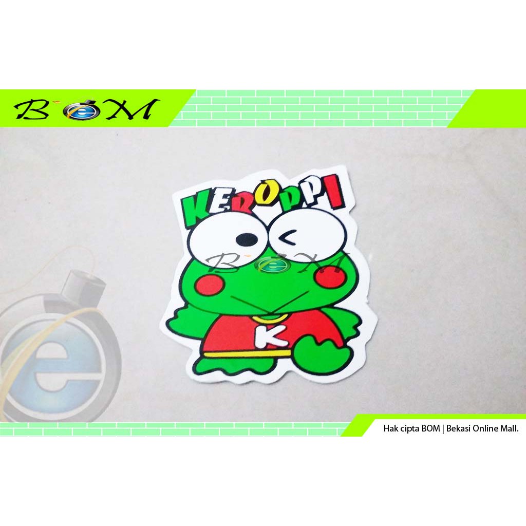Jual stiker sticker motor mobil gambar keropi katak kodok m1 | Shopee ...