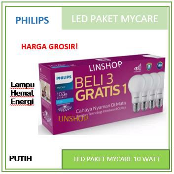 Jual PHILIPS LED PAKET MULTIPACK 10 WATT 10W 10 W PHILIPS (ISI4) / LED ...
