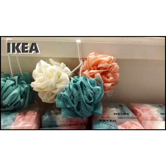 Jual Puff-Shower- Ikea Abyan 3Pcs Spons Mandi Busa Mandi Aneka Warna ...