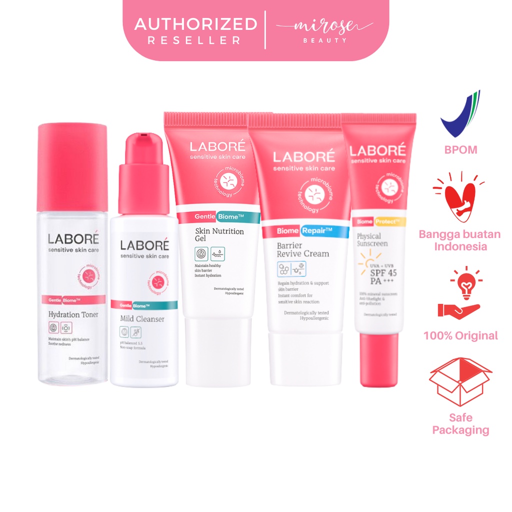 Jual LABORE Sensitive Skin Care Mild Cleanser / Hydration Toner ...