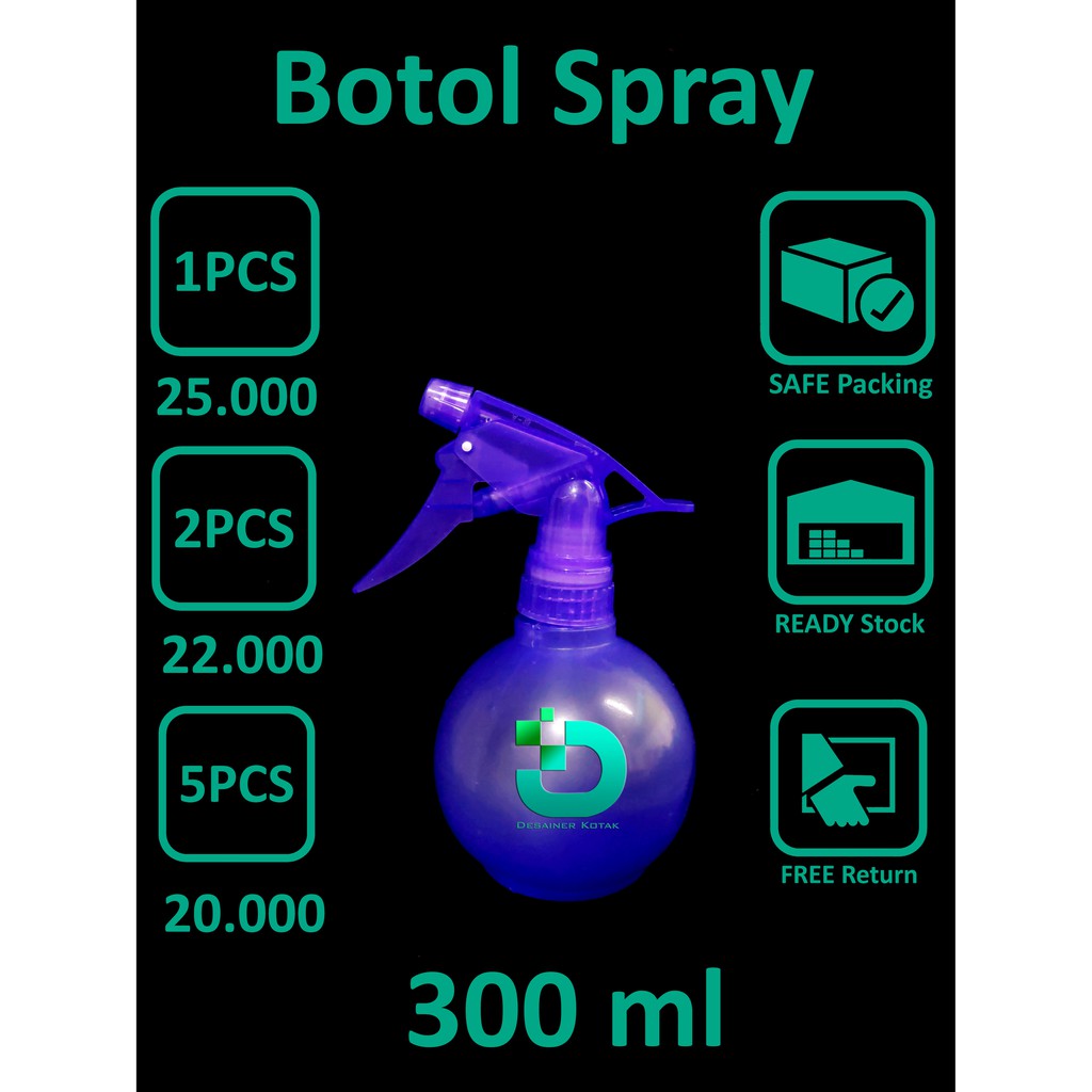Jual botol semprotan air / botol spray kosong / botol disinfektan ...