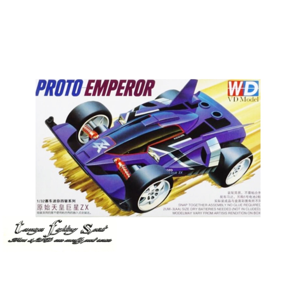 Jual Tamiya DD Proto Emperor ZX Mini 4WD Zero Chassis - VDmodel ...