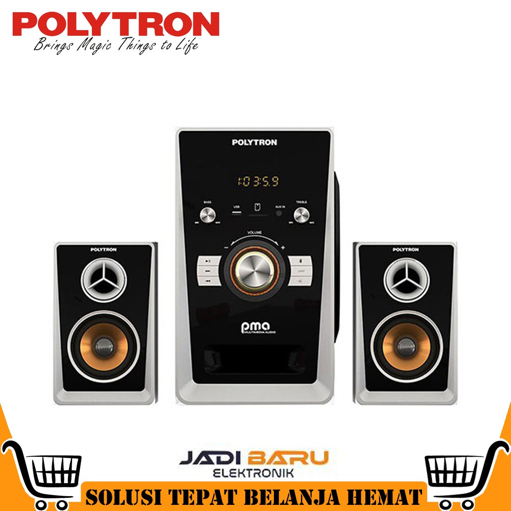 Jual (READY COD) SPEAKER POLYTRON PMA 9521 / PMA9521 [BLUETOOTH / AUX ...