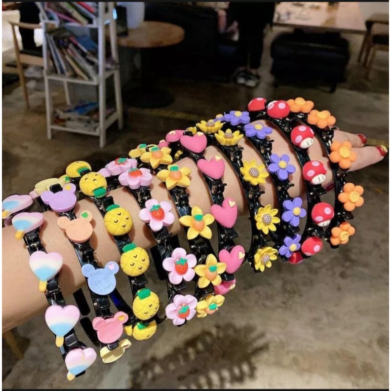 Jual RENDOM Bando Kepang Rambut Anak Bando Jepit Korea Style Bando ...