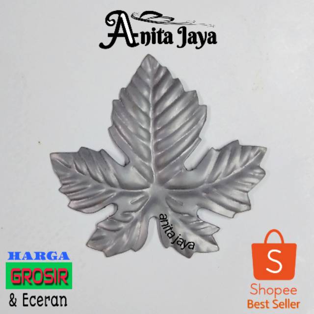 Jual Daun anggur klasik ukuran besar 10cm besi plat ornamen pagar ...