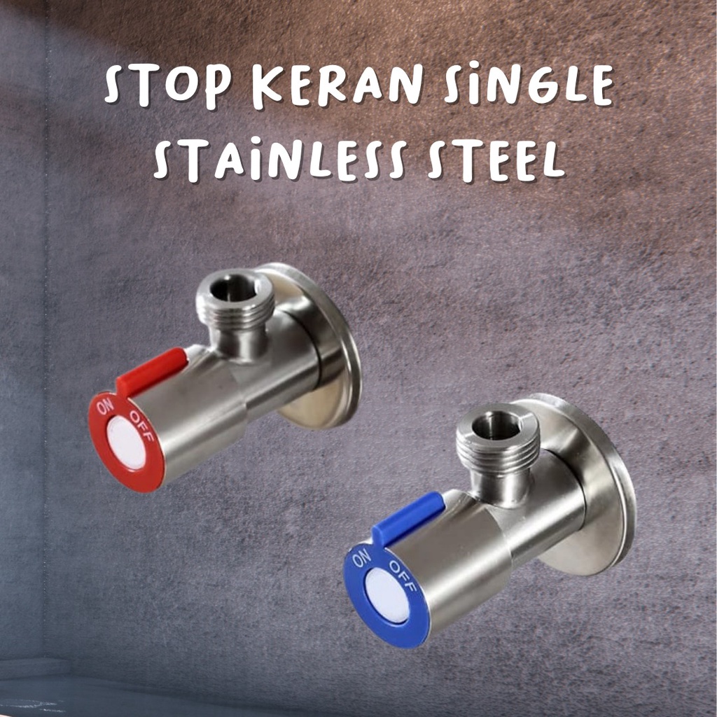 Jual Stop Kran Stainless Steel Ukuran 1/2 inchi TERMURAH (REALPICT ...