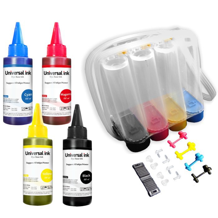 Jual Paket Tabung Infus Modif Tinta 100ml Refill Modifikasi Printer ...