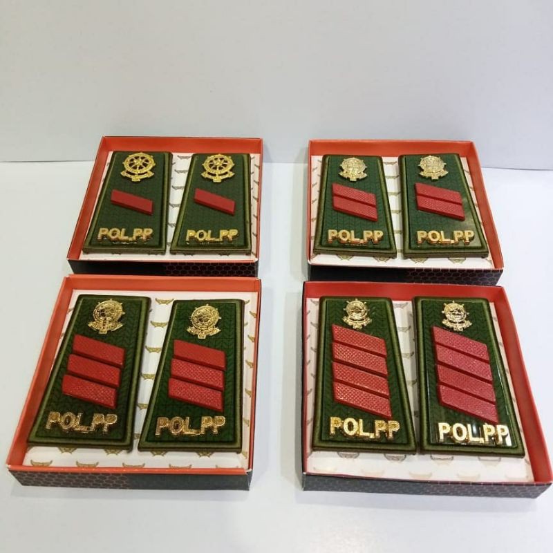 Jual tanda pangkat pol pp/pangkat pol pp | Shopee Indonesia