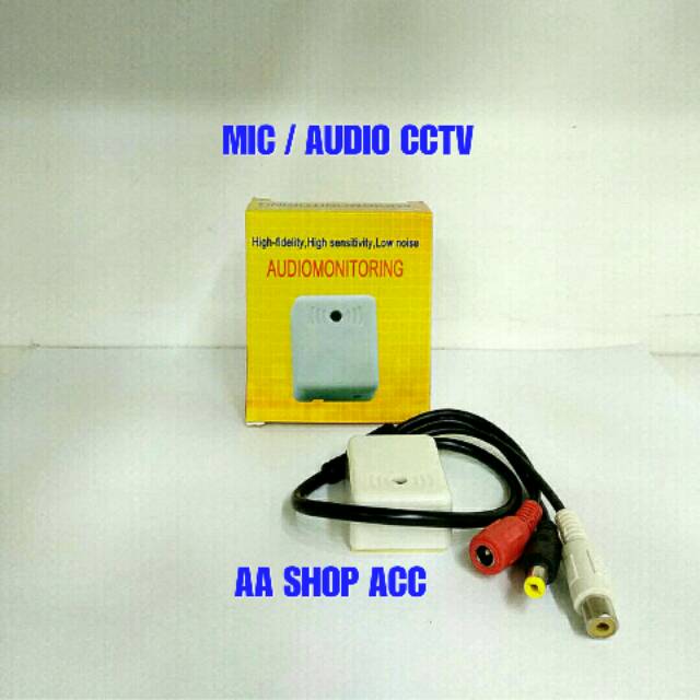 Jual Alat Perekam Suara CCTV Audio Monitoring CCTV MIC Microphone ...