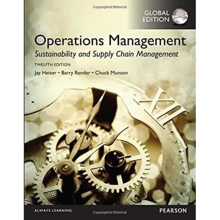 Jual Buku Operations Management 12th Edition - Jay Heizer, Barry Render ...