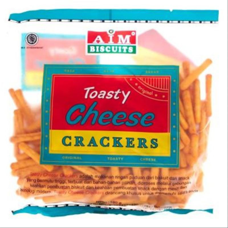 Jual AIM BISCUIT TOASTY CHEESE 180g crackers | Shopee Indonesia