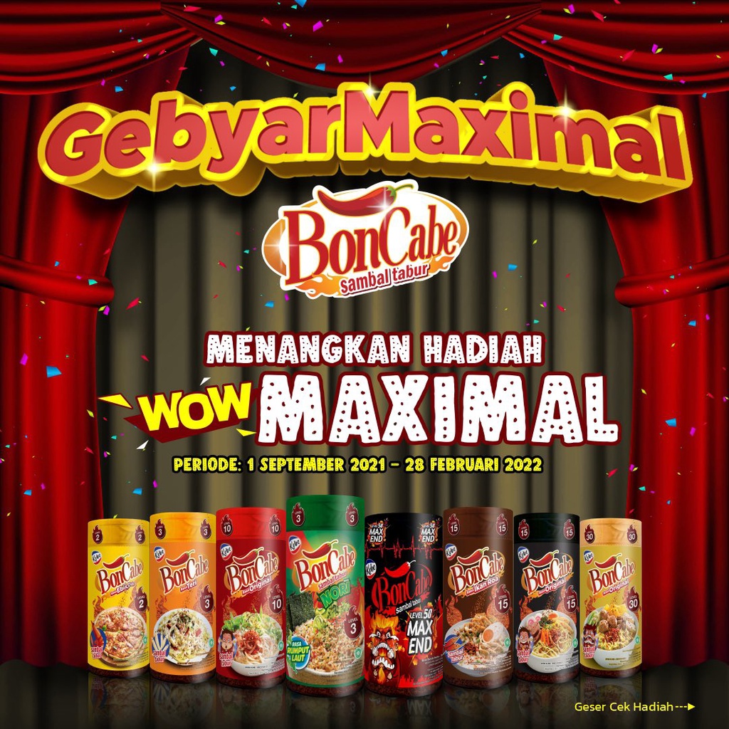 Jual Kobe Boncabe Cabai Bubuk Botol 40gr/Boncabe Tabur 40gram/Bon cabe ...