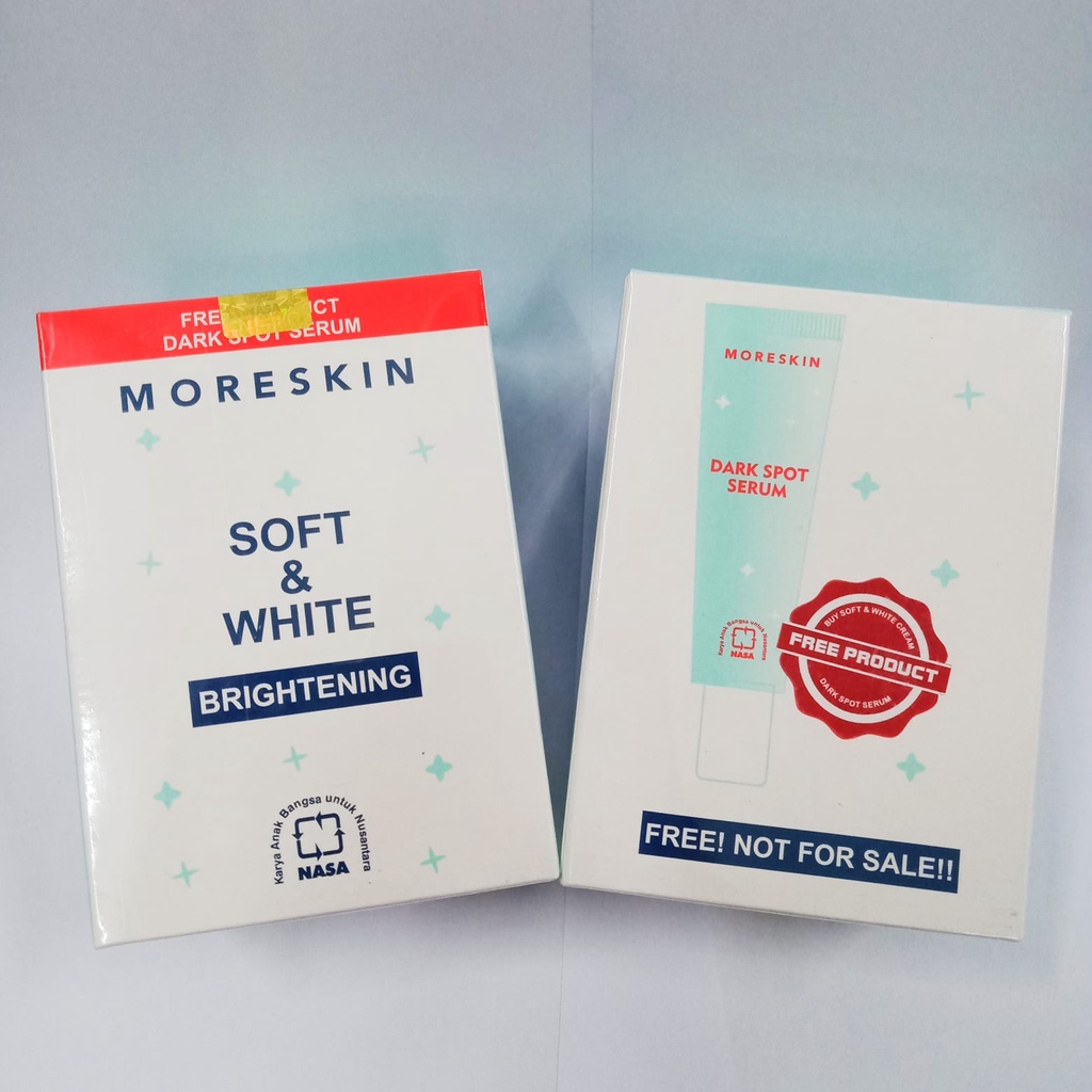 Jual Moreskin Soft And White Cream Free Serum Mencerahkan Wajah ...