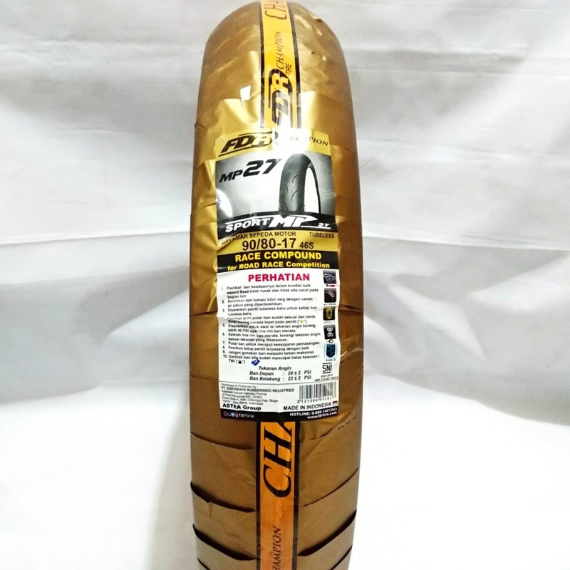 Jual Ban Motor FDR SPORT MP27 90/80 Ring 17 Soft Compound Tubeless ...
