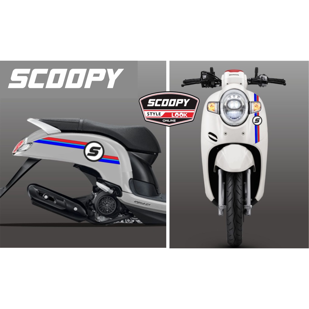 Jual STIKER RACING STRIPING STIKER LIS MOTOR SCOOPY RETRO CAFE RACER ...